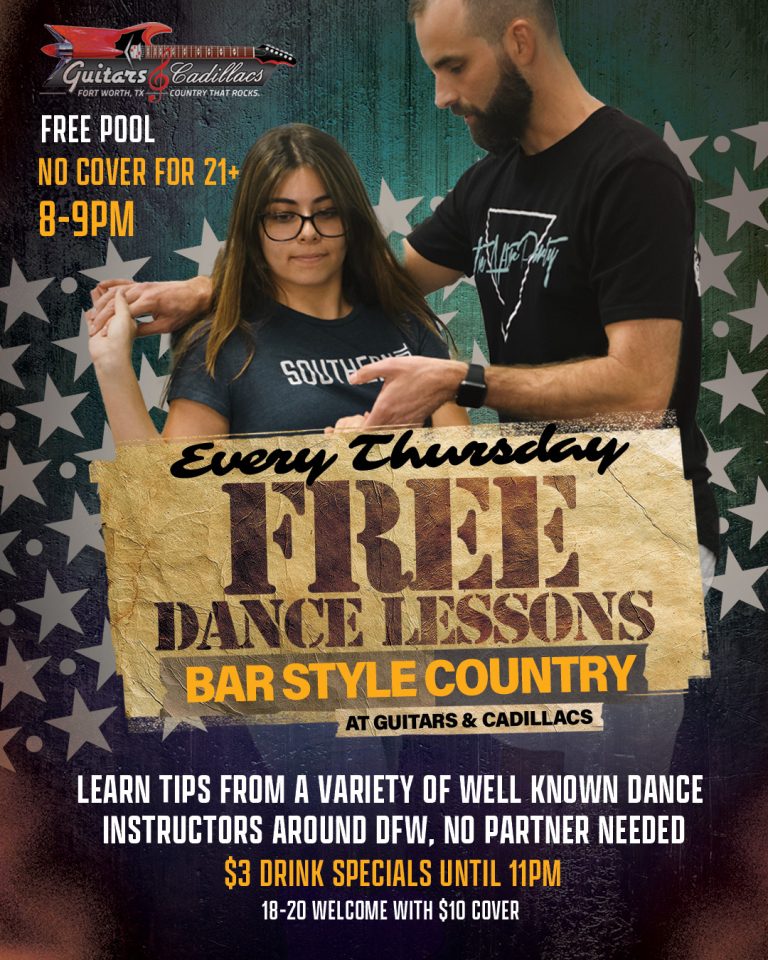 Free Dance Lessons Every Thursday Night - Guitars and Cadillacs